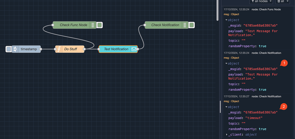 Dashboard 2.0 Notification - Dual Output Messages - Dashboard - Node-RED Forum