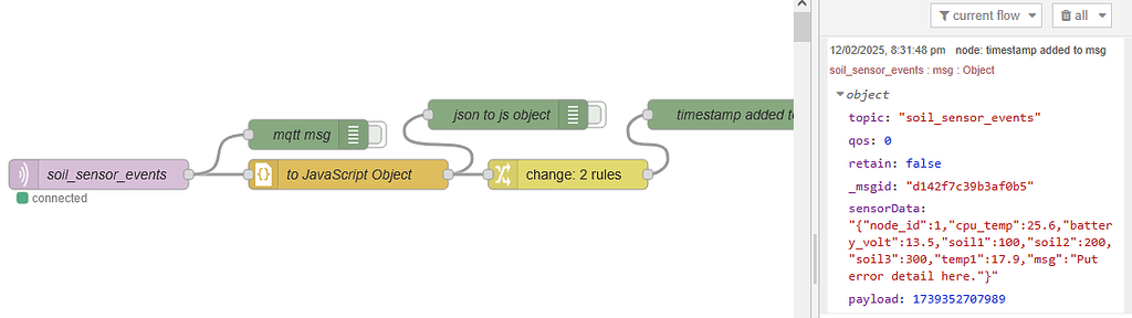 Best way to add a timestamp to the "msg" object? - General - Node-RED Forum