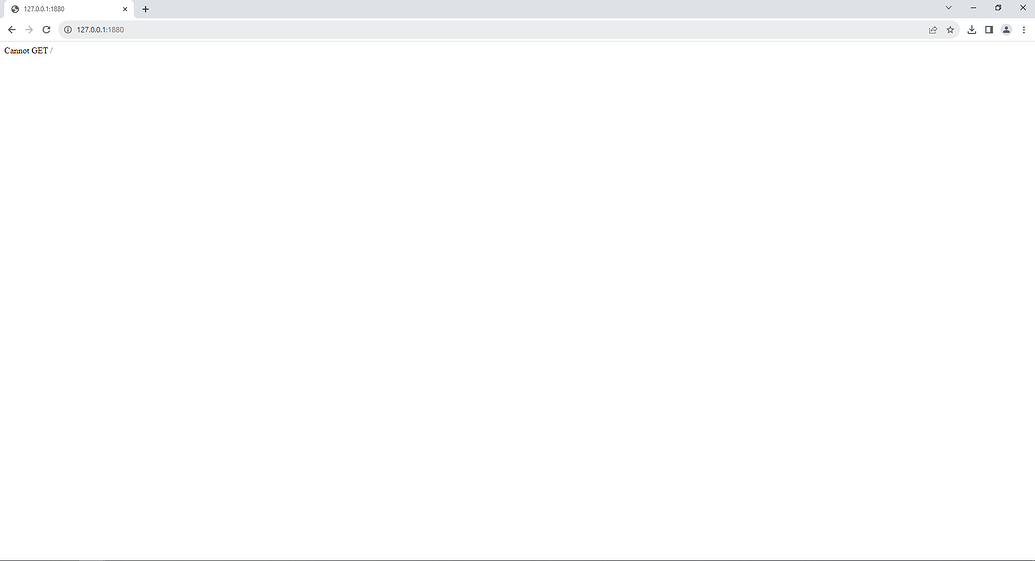 Node-red installed http://localhost:1880/ Cannot GET - General - Node-RED Forum