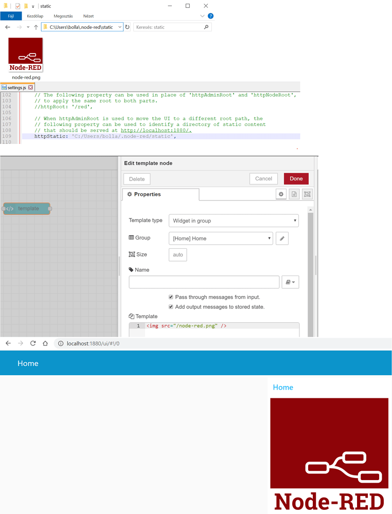 How to display an image on Node red dashboard using template node - General - Node-RED Forum
