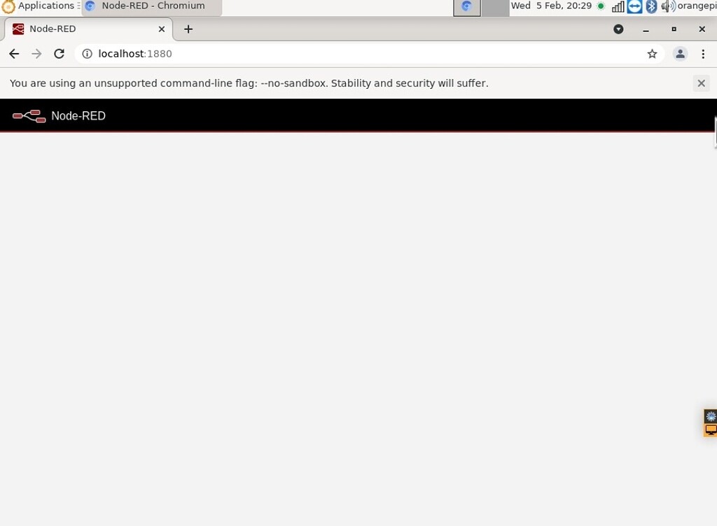 Node-red not showing full on server. But no issue on client access - General - Node-RED Forum