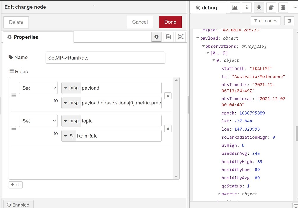 Accessing varying array object for input to node chart - Dashboard - Node-RED Forum