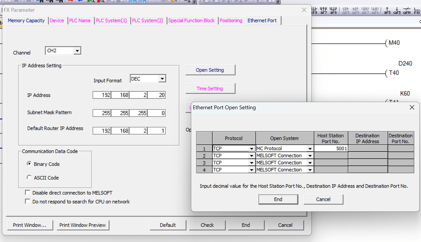 How to connect Mitsubishi plc fx3u and Fx5u with node red - Industrial ...