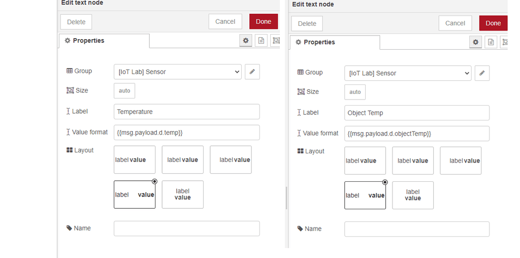 The edit text node looks looks different from the image I added ...