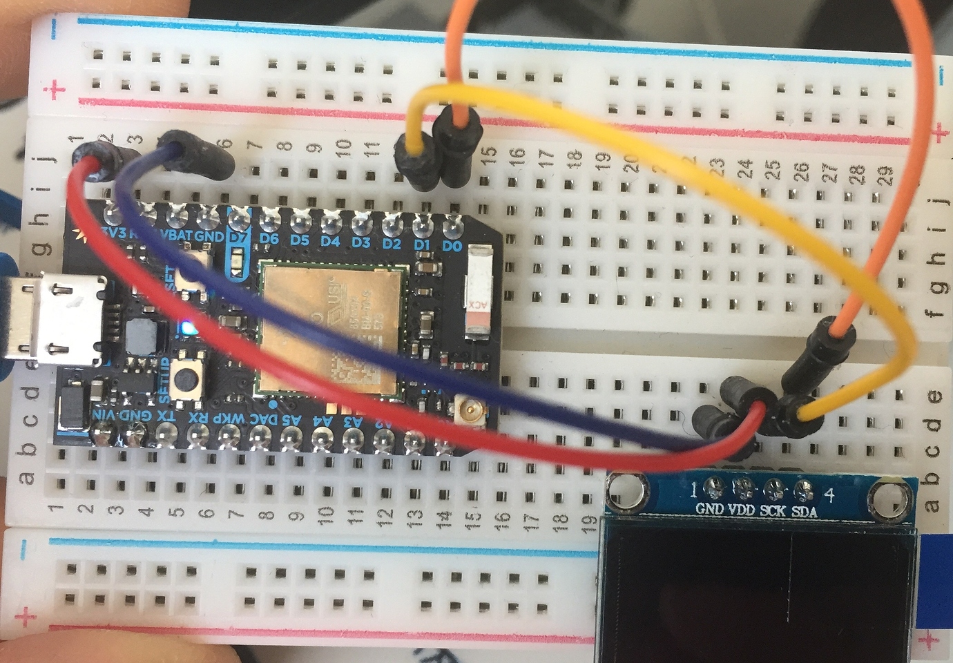 OLED 4pin I2C (GND VDD SCK SDA) with Photon [SOLVED] - Troubleshooting - Particle