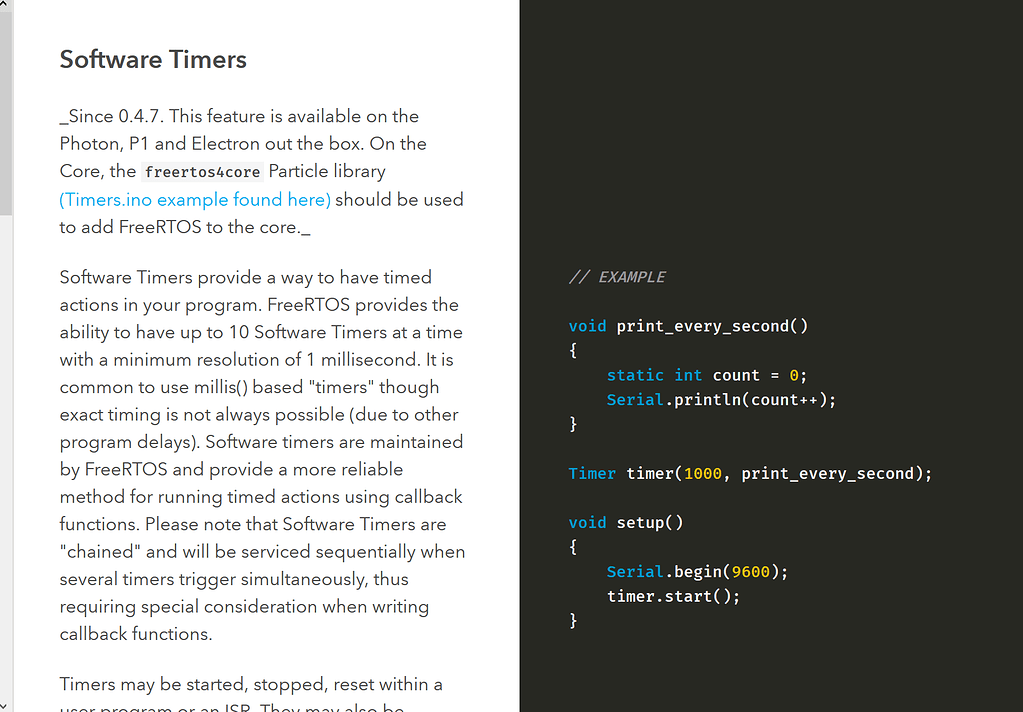 Software vs Hardware Timers - General - Particle