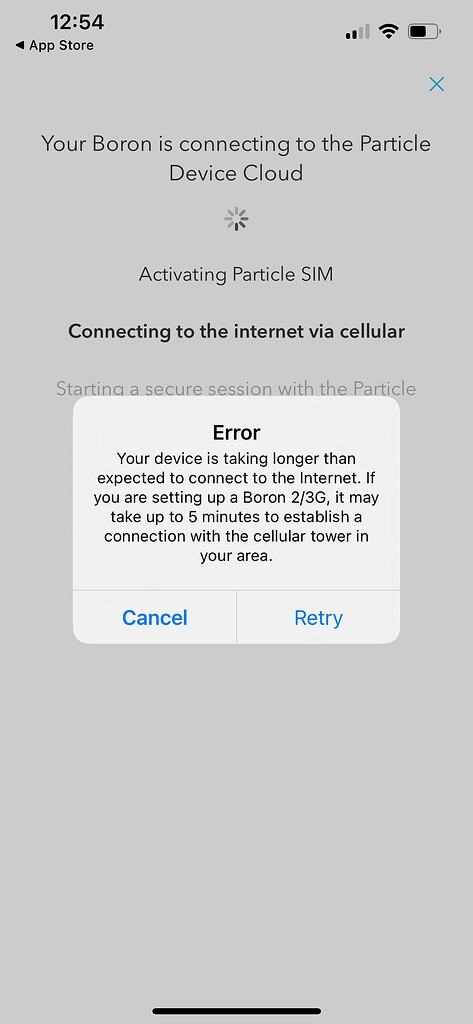 New Boron won't connect to cellular during activation - Firmware - Particle