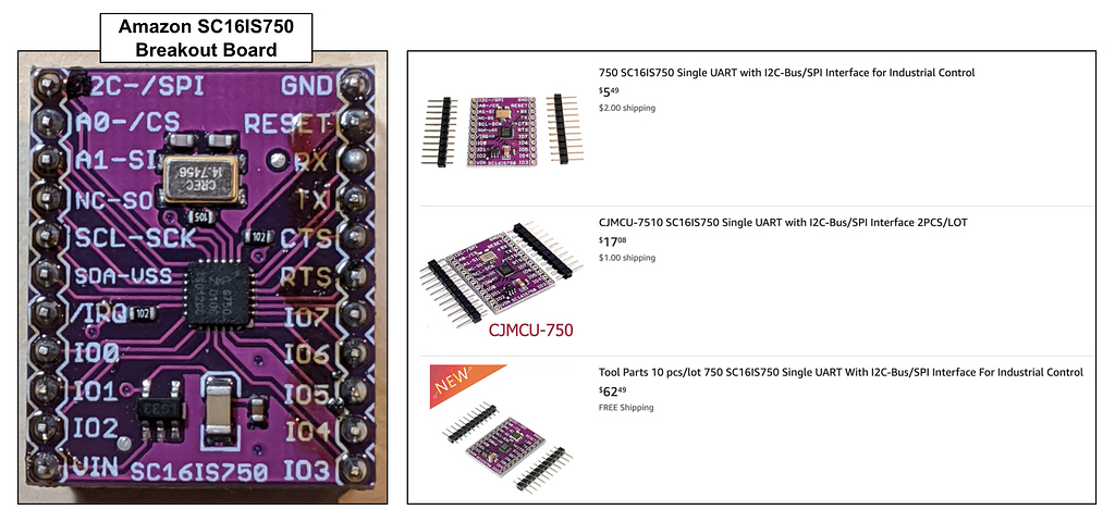 UART to I2C Library with Amazon SC16IS750 breakout board - Tutorials - Particle
