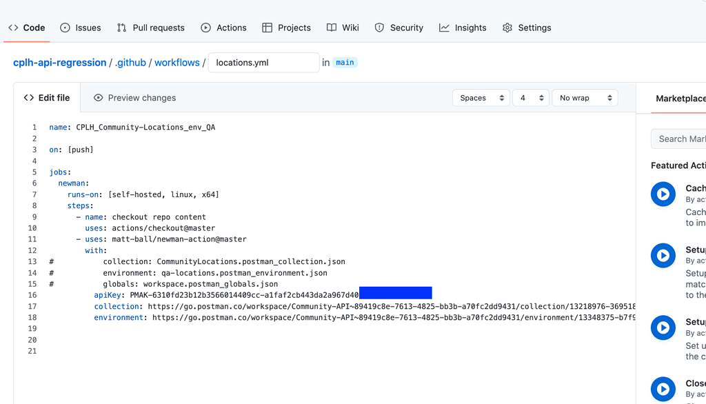 Running Collection In A Github Actions With Newman Help Hub Postman