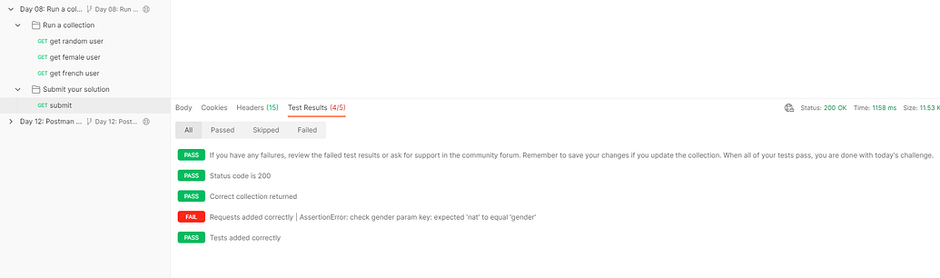 AssertionError: expected ' ' to deeply equal - Help Hub - Postman Community
