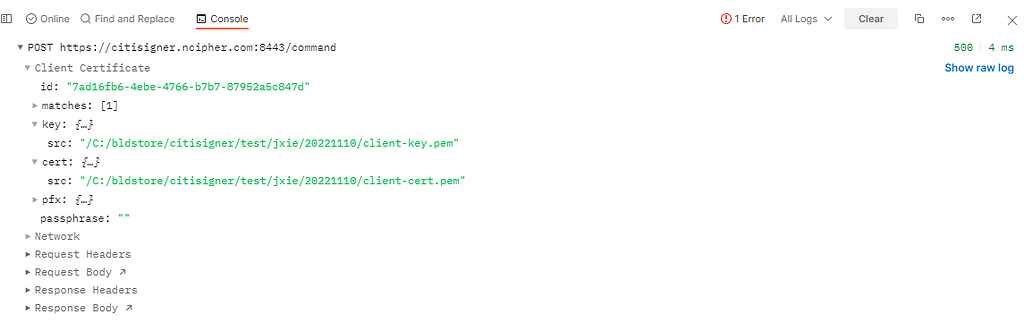 Let Postman CLI present TLS client certification when making reques ...