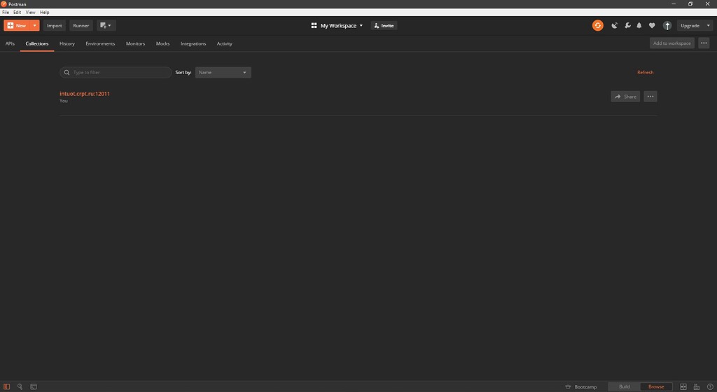 Stuck in browse mode of Postman app - Help Hub - Postman Community