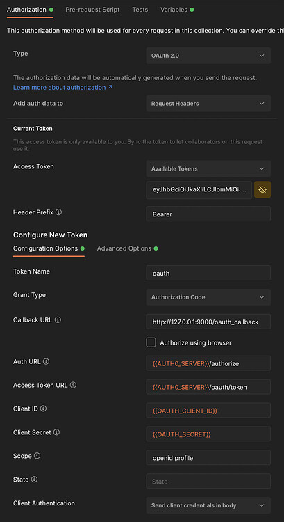 Missing audience in Oauth2.0 authentication - Help Hub - Postman Community