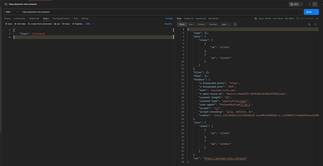 Raw json body how to add variable? - Help Hub - Postman Community