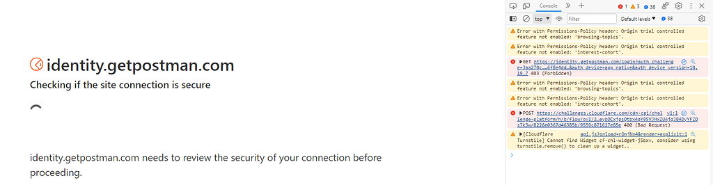 Can T Sign In To Postman Auth Challenge Returns 403 Ask The Experts And Postman Tips