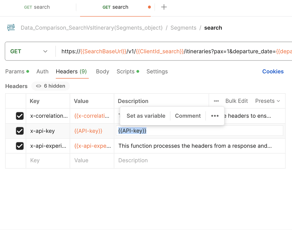 Header description field allows saving parameters - Help Hub - Postman ...