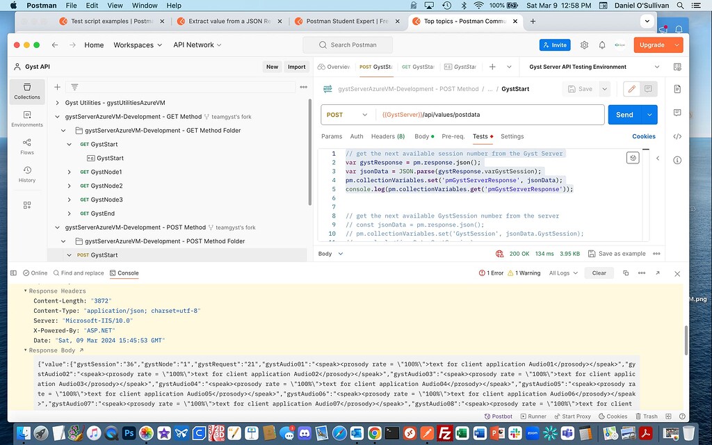 Problem getting POST working with API - Help Hub - Postman Community