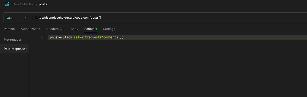 pm.execution.setNextRequest does not work - Help Hub - Postman Community