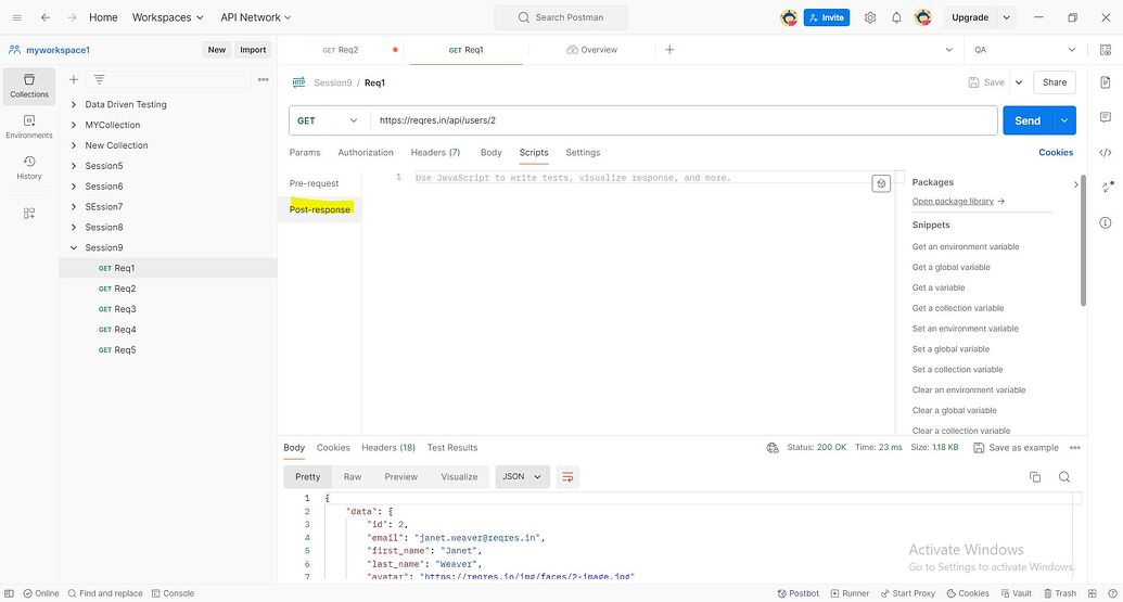 Pre Script And Post Script Test Option Are Not Displayed Help Hub Postman Community