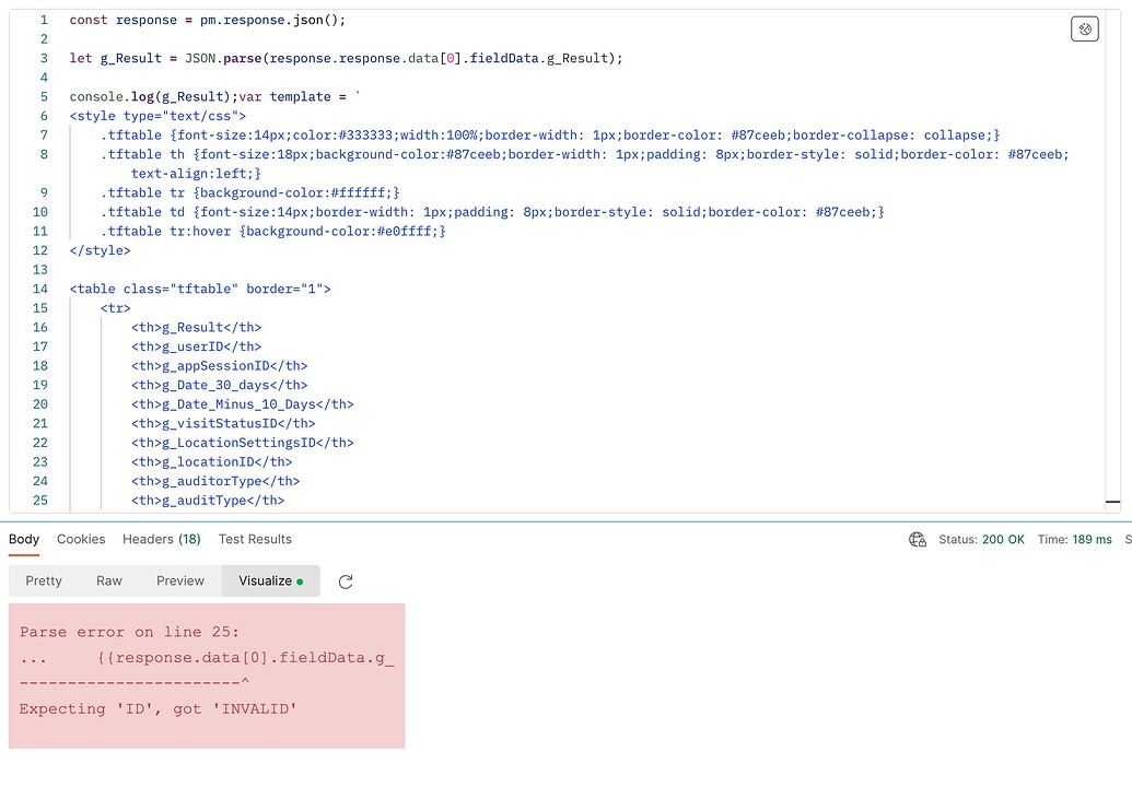 Un Escape Json String From The Response Help Hub Postman Community