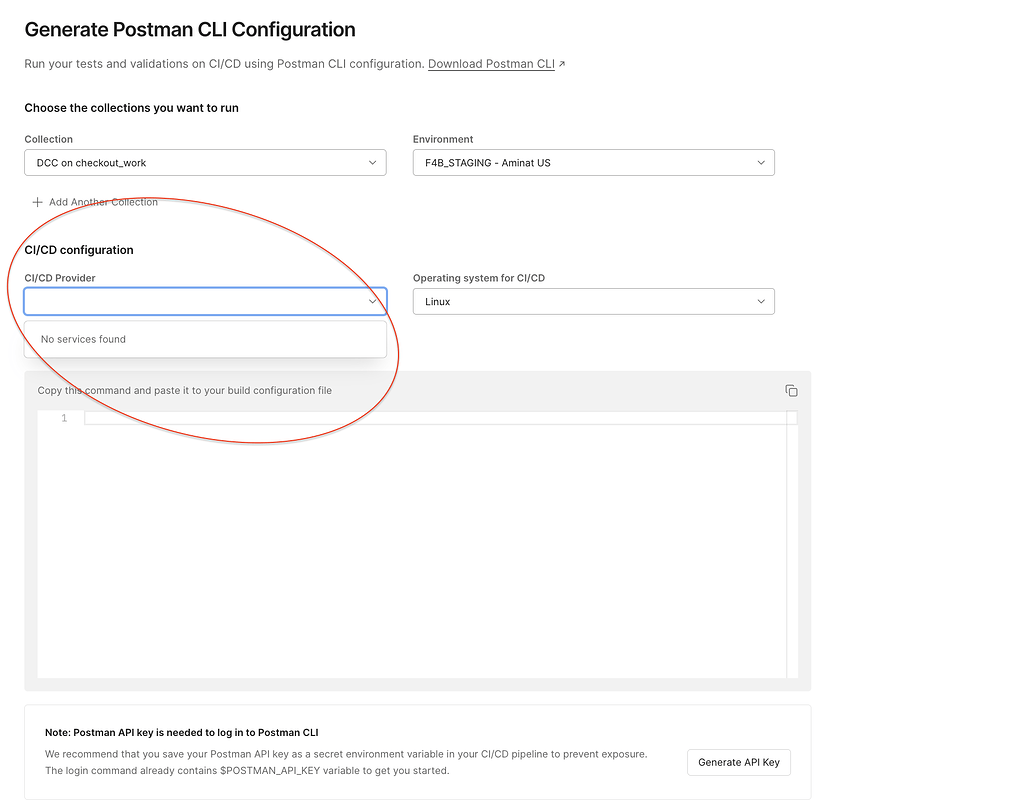 Generate Postman Cli Configuration Help Hub Postman Community