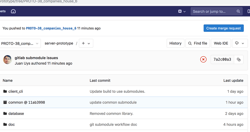 Submodule only partially synced - How to Use GitLab - GitLab Forum