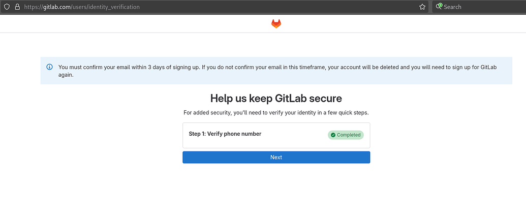 Stuck in Identity Verification - How to Use GitLab - GitLab Forum