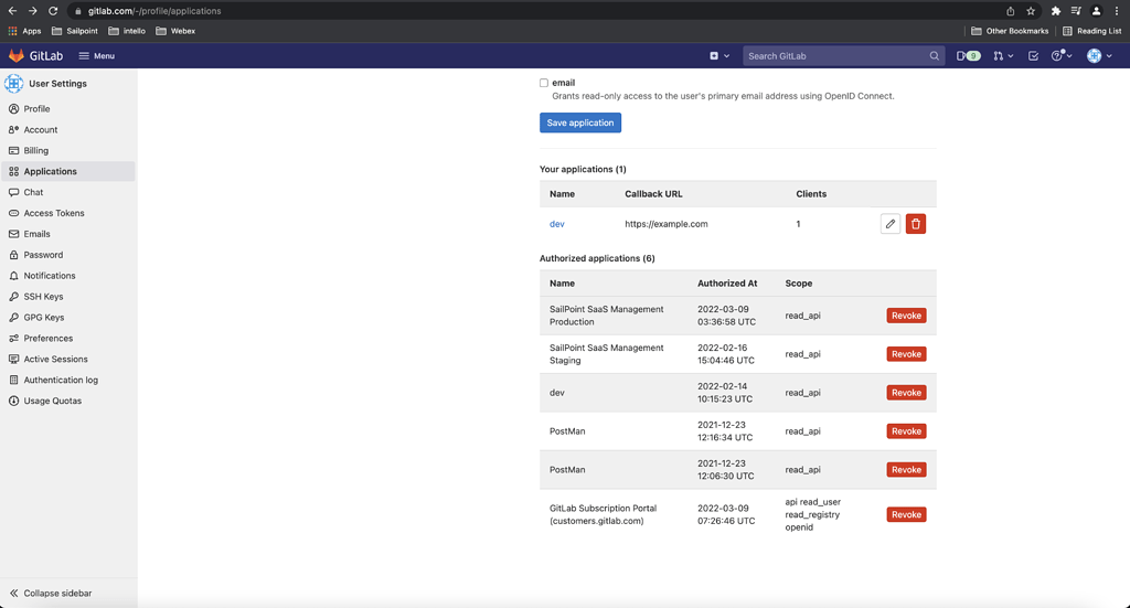 /applications endpoint returns 403 - forbidden - How to Use GitLab ...
