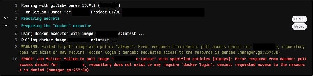 Can not access Images in GitLab Container Registry from Other Repository CI/CD Pipelines which ...