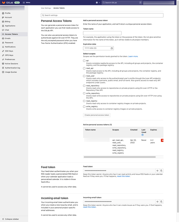 How to view personal access token - Self-managed - GitLab Forum