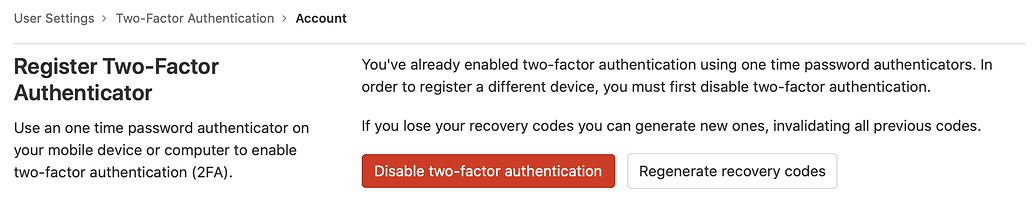 How to disable two-factor authentication - How to Use GitLab - GitLab Forum