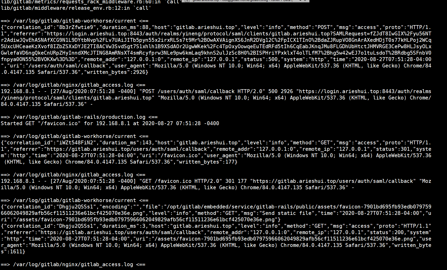 Keyclock gitlab saml connect 500 error，help - How to Use GitLab ...