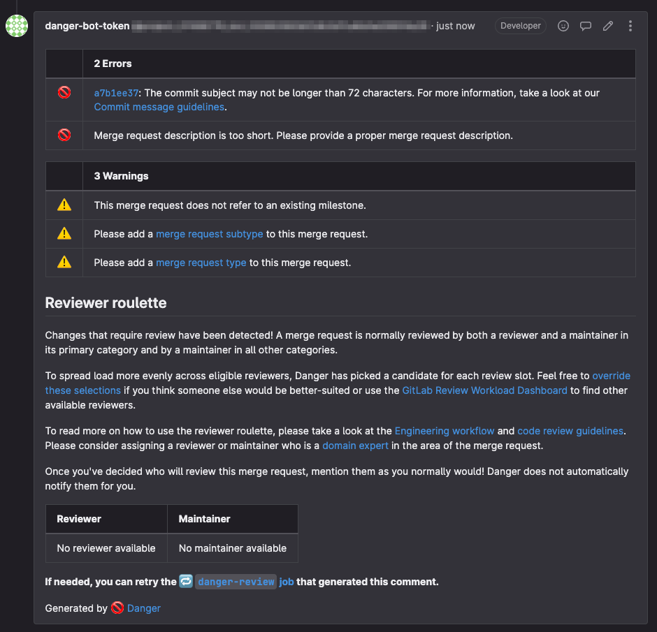How to use Danger with GitLab.com's CI/CD? - GitLab CI/CD - GitLab Forum How to use Danger with GitLab.com's CI/CD? - GitLab CI/CD - GitLab Forum