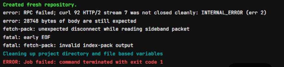 Getting "RPC Failed" after migration - GitLab CI/CD - GitLab Forum