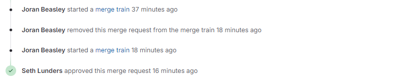Cant Start Merge Train Just Hangs Gitlab Cicd Gitlab Forum