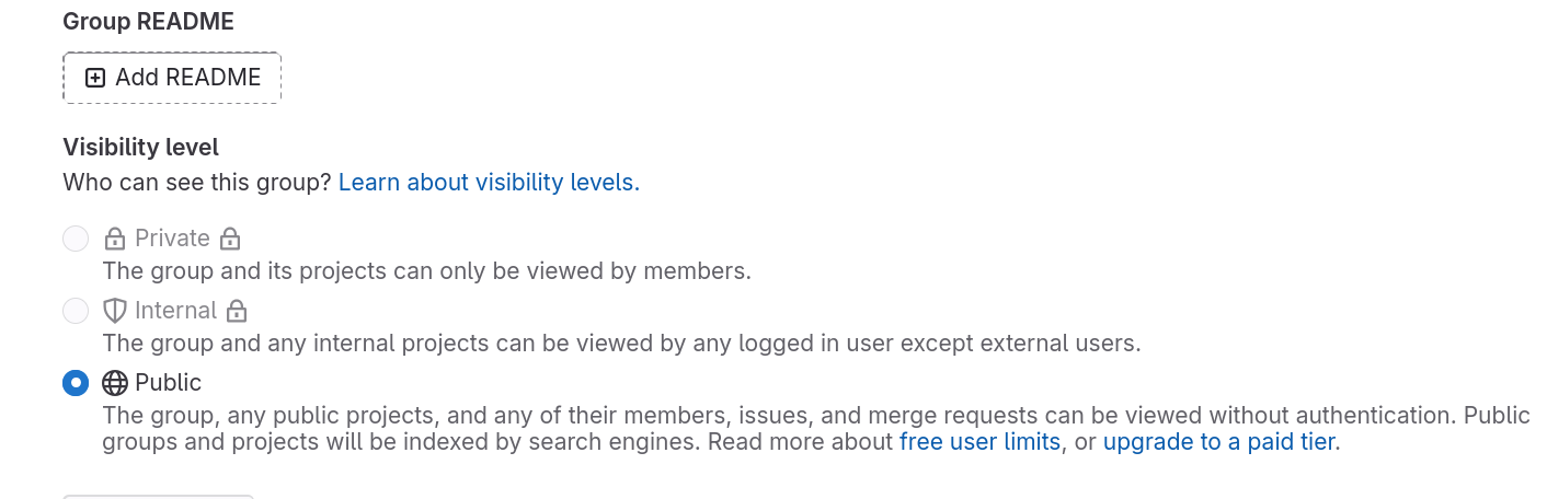 Can not change the Visibility to public - How to Use GitLab - GitLab Forum
