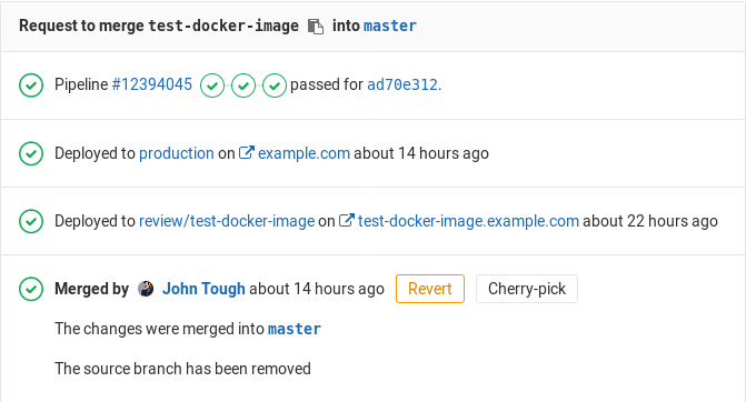 List of deployments for a merge request - How to Use GitLab - GitLab Forum