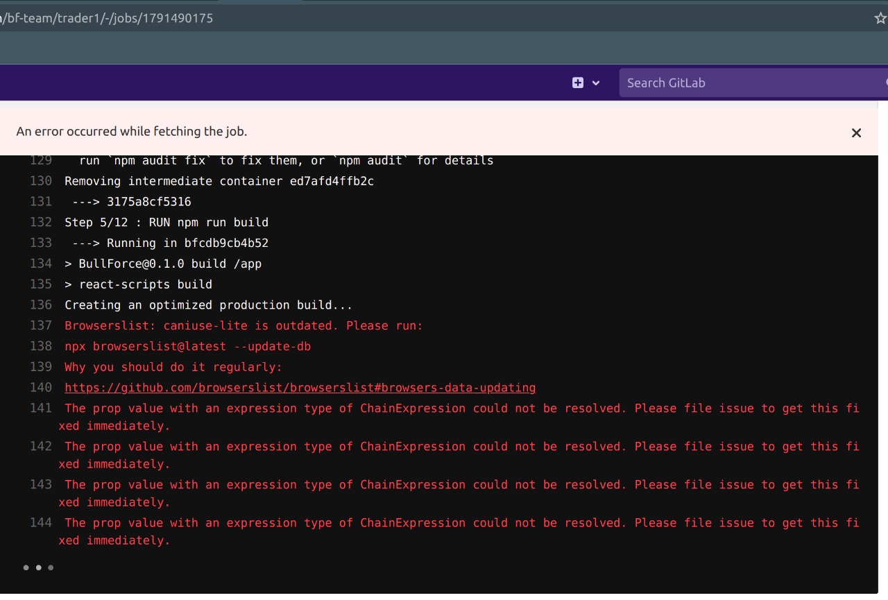 Build & Deployment pipeline issue - Infrastructure as Code & Cloud Native - GitLab Forum