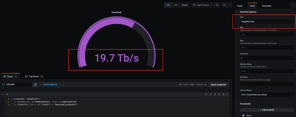 Megabits/sec Not Showing Correctly - Grafana - Grafana Labs Community Forums