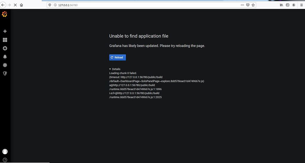 Grafana unable to start the dashboard - Configuration - Grafana Labs Community Forums