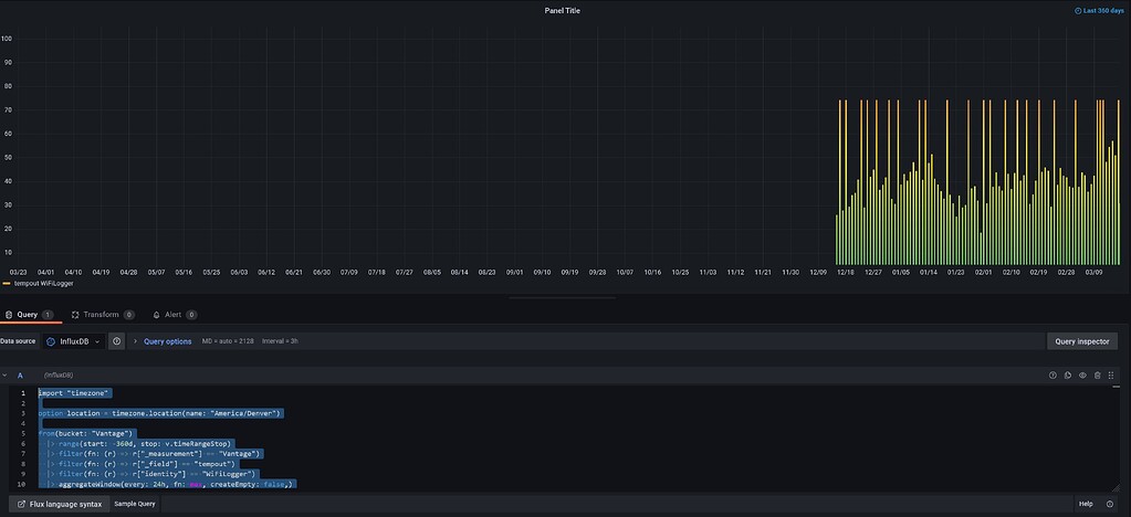 Max function (flux) returns incorrect value, always 74.4 - InfluxDB - Grafana Labs Community Forums