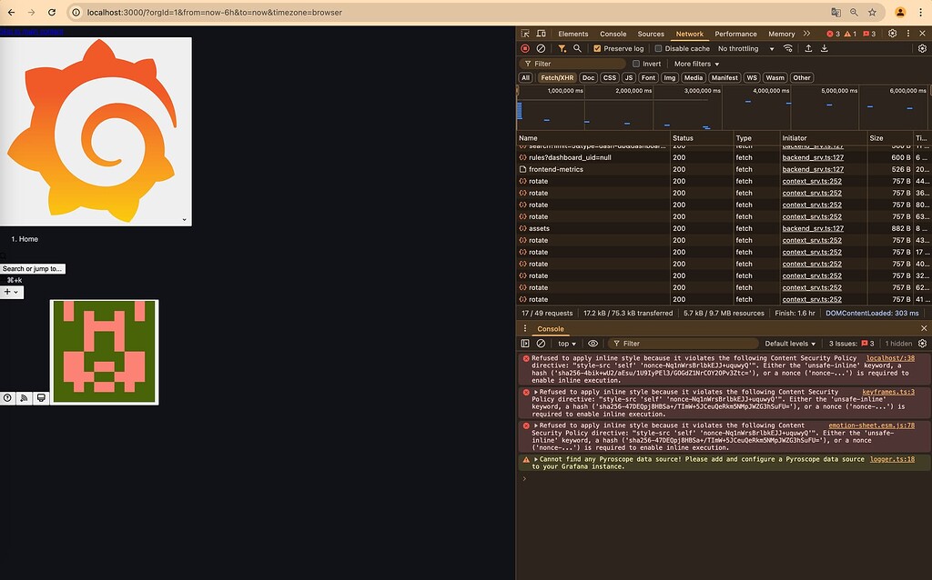 Issues With Improving Csp In Grafana Configuration Grafana Labs Community Forums