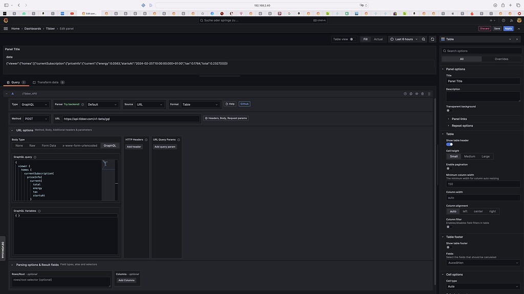Infinity Plugin Json Configuration Grafana Labs Community Forums