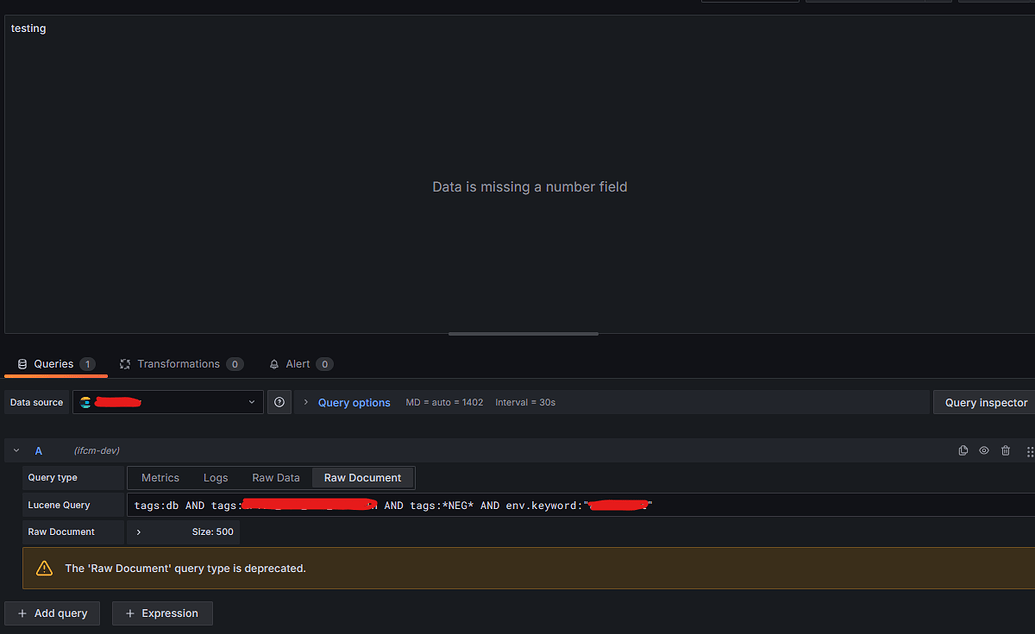 Access specific field (elasticsearch as datasource) - Elasticsearch - Grafana Labs Community Forums