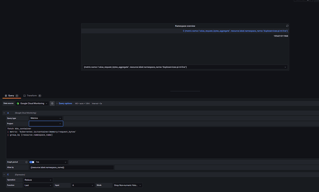 Format as table not available for other Datasources (e.g Google Cloud ...