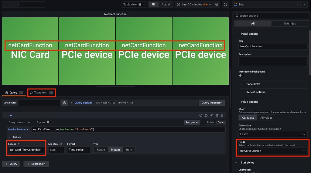 Legend Of Label To Fields Transform Result Issue Stat Panel Grafana Labs Community Forums