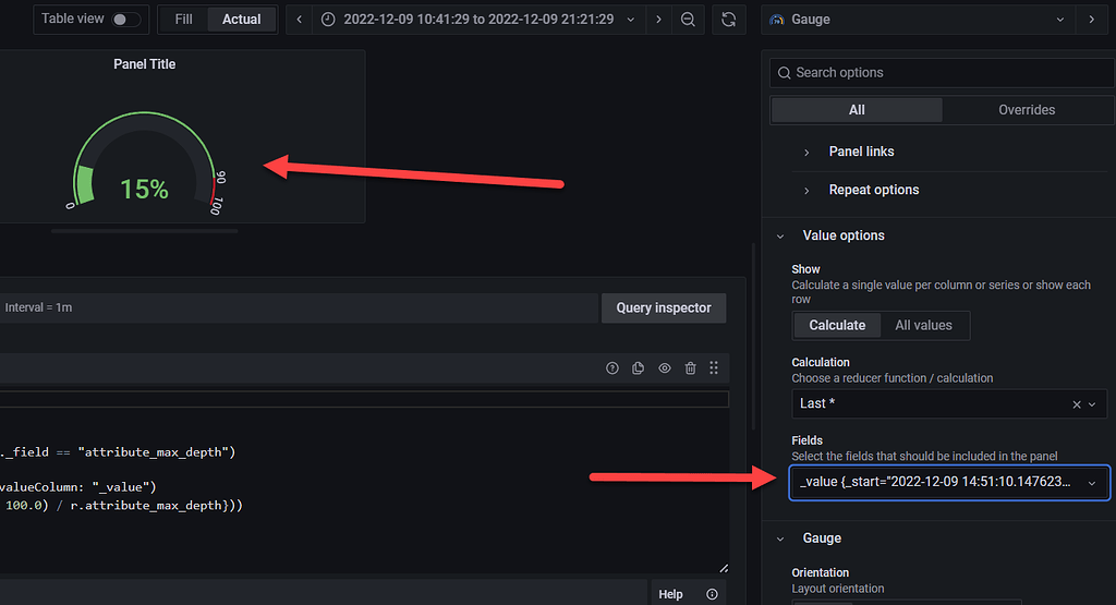 Gauge show no data, once saved - InfluxDB - Grafana Labs Community Forums