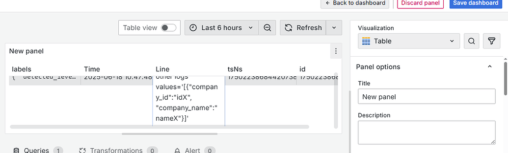 How To Parse Json Array And Show It In A Table Grafana Grafana Labs Community Forums