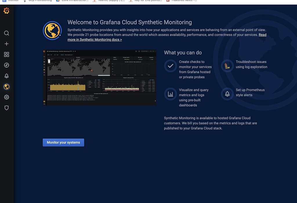 Synthetic Monitoring Plugin Initialization Error - Grafana Cloud - Grafana Labs Community Forums