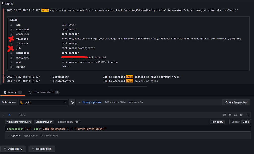 Hide/Show Fields in Logs Panel - Grafana Loki - Grafana Labs Community Forums